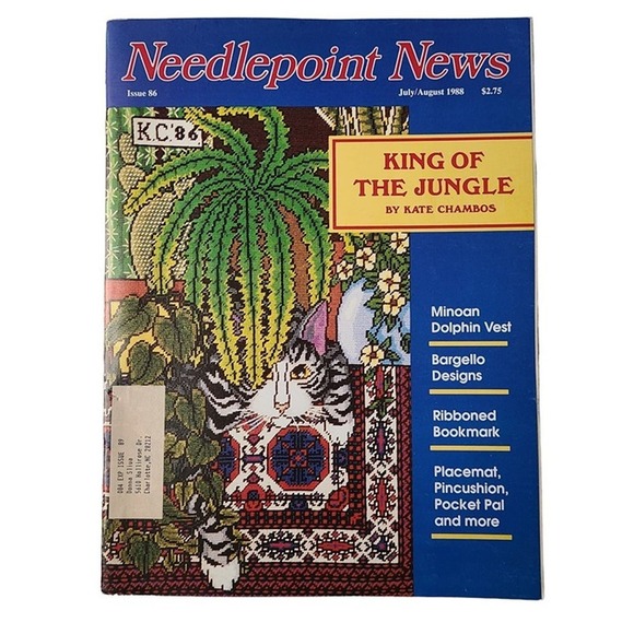 N/A | Office | Vintage Needlepoint News Magazine Jul Aug 988 Patterns ...